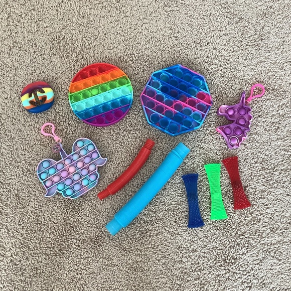Fidget Toy | Toys | Fidget Variety Bundle Pop Its Snappers Tubes Mesh ...
